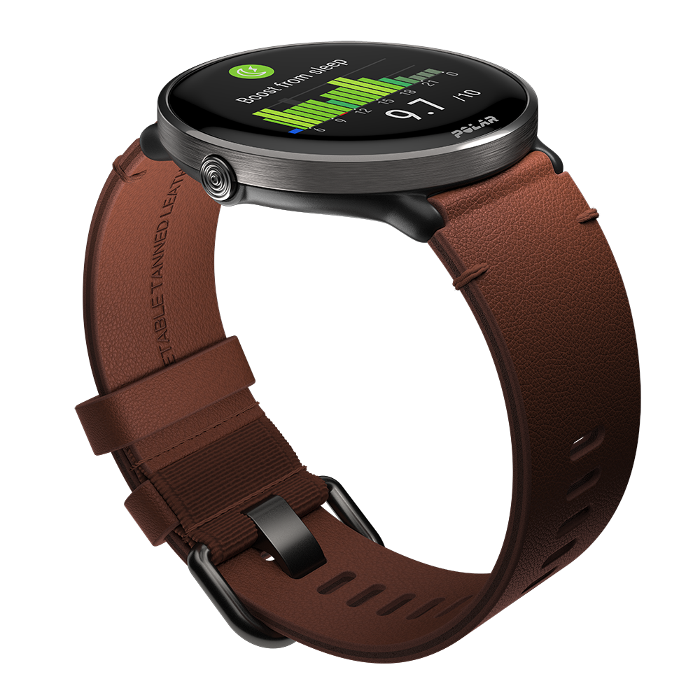 Polar Ignite3 titanium – leather – Sciencemarket